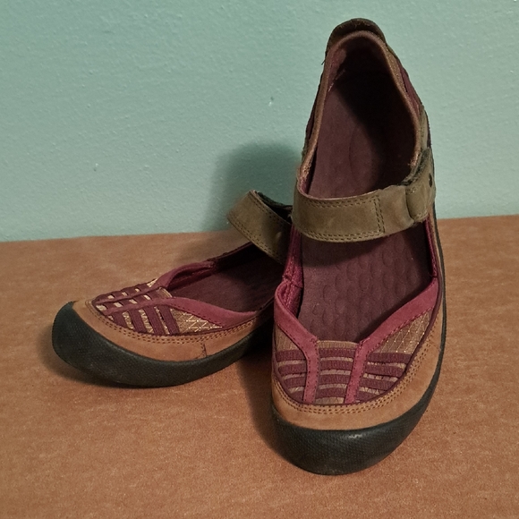 Privo | Shoes | Privo Leather Shoes Burgandy Tan 7 2m Mary Jane Strap ...
